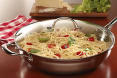 Premium Steel 32cm Saute Pan with Lid – Homestead Store