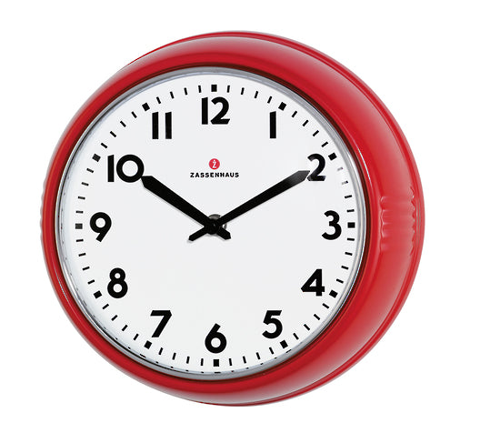 Red Retro Clock | Homestead Store