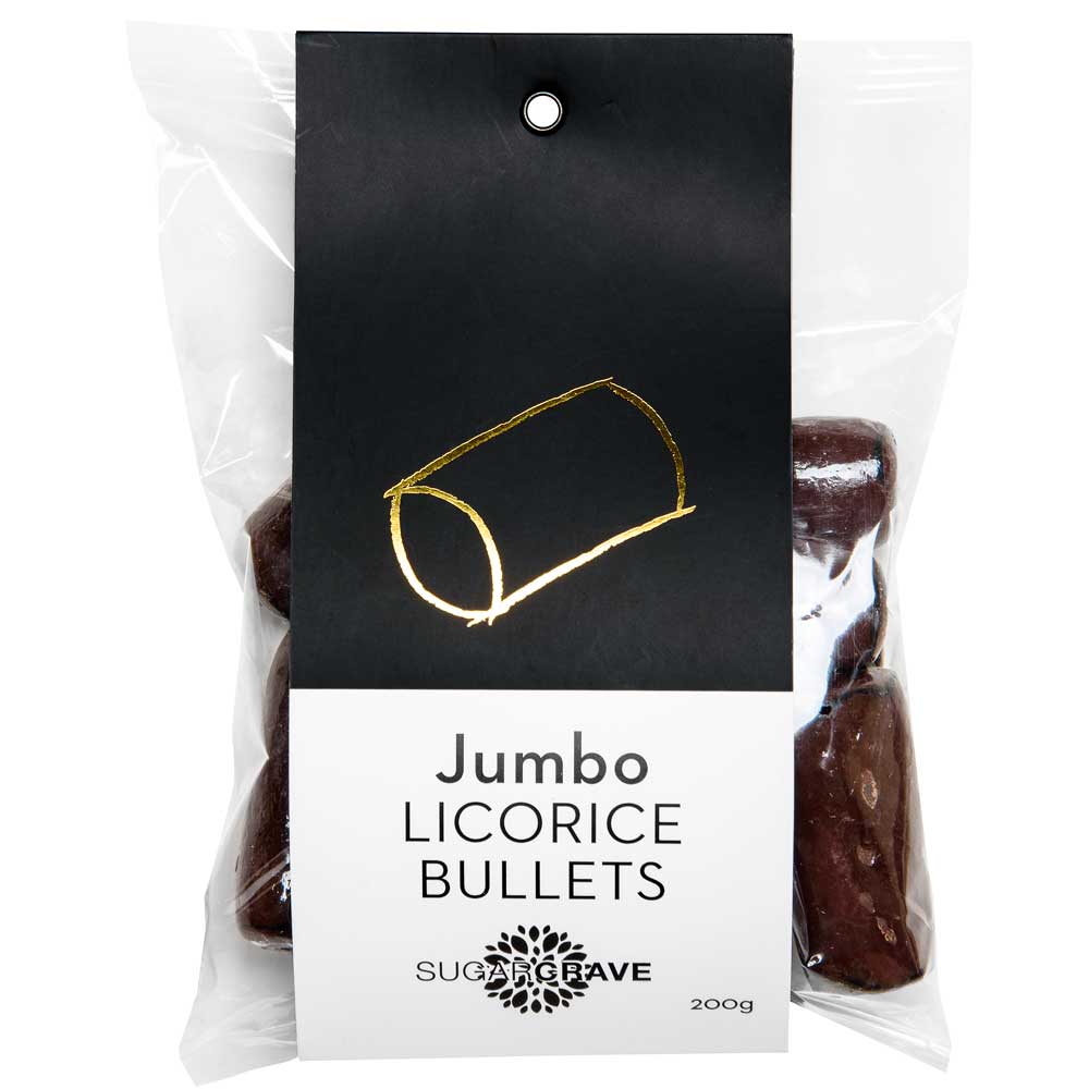 Dark Chocolate Jumbo Licorice Bullets – Homestead Store