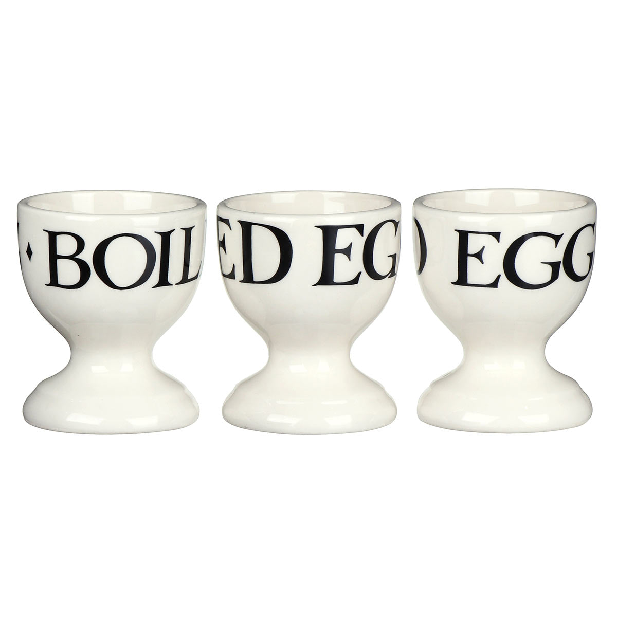 Black Toast Set of 3 Egg Cups | Homestead Store